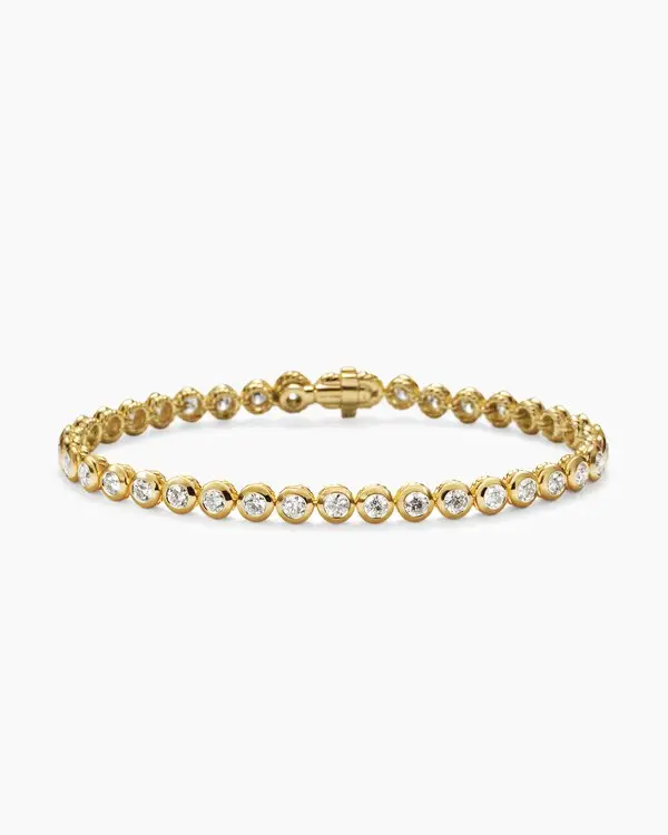 David Yurman Bezel Set Tennis Bracelet - Diamond