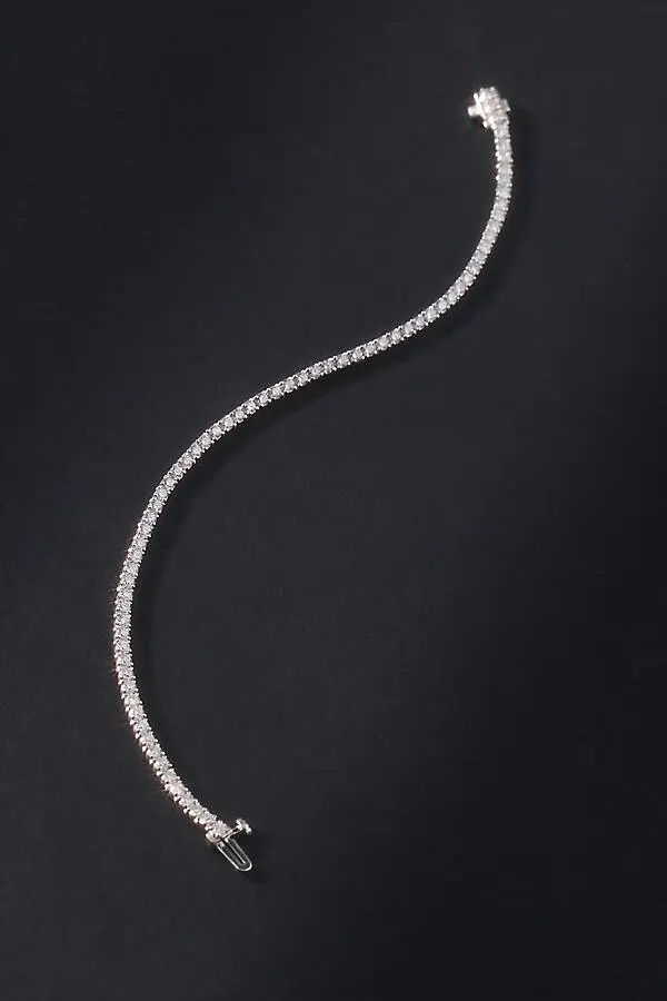 FINE DIAMONDS BY ANTHROPOLOGIE Fine Diamonds Classic Diamond Tennis Bracelet - Silver