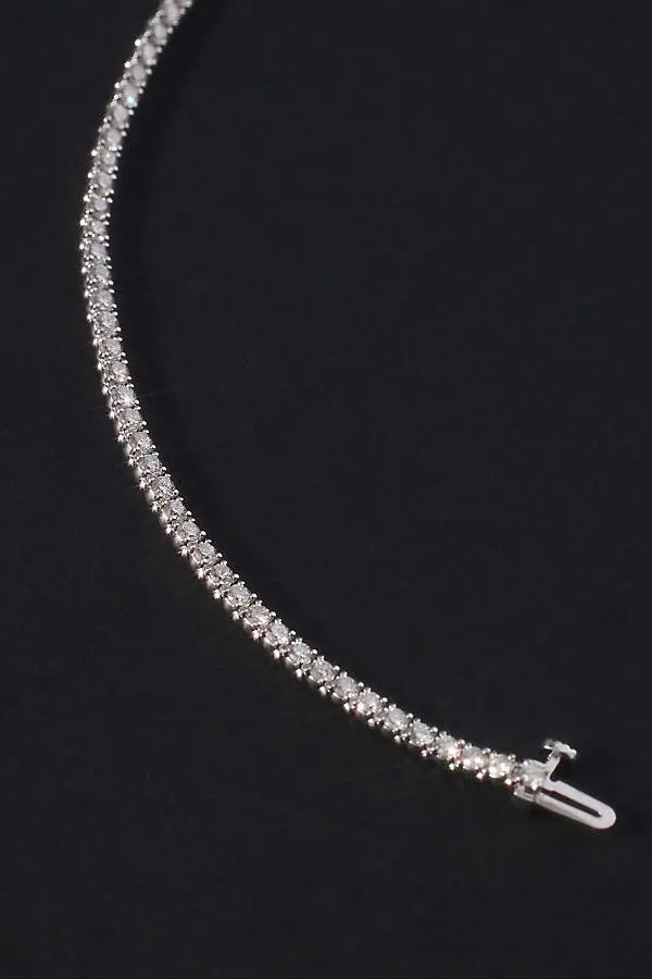FINE DIAMONDS BY ANTHROPOLOGIE Fine Diamonds Classic Diamond Tennis Bracelet - Silver