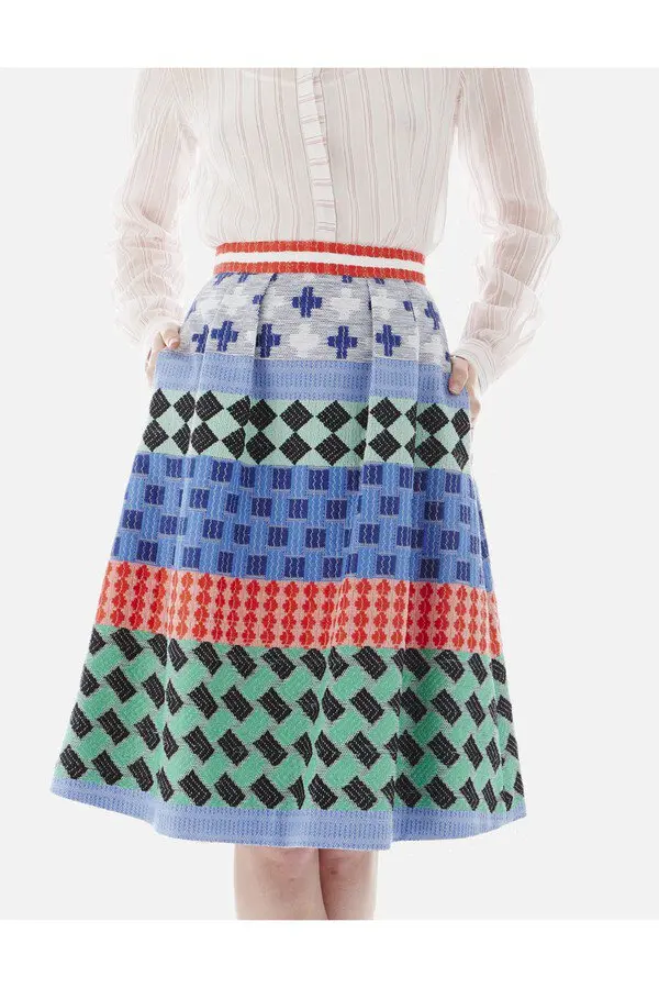 Novis The George Skirt - Blue / Multicolor