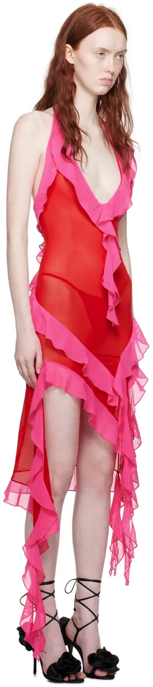 white christmas dresses Fanci Club White Apple Cocktail Dress Pink main image 0