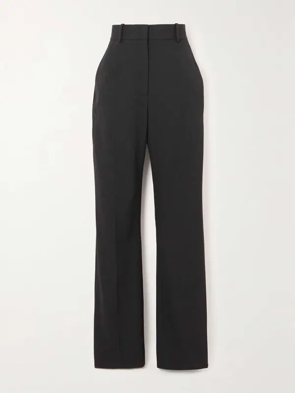 Another Tomorrow Net Sustain Stretch-wool Twill Straight-leg Trousers