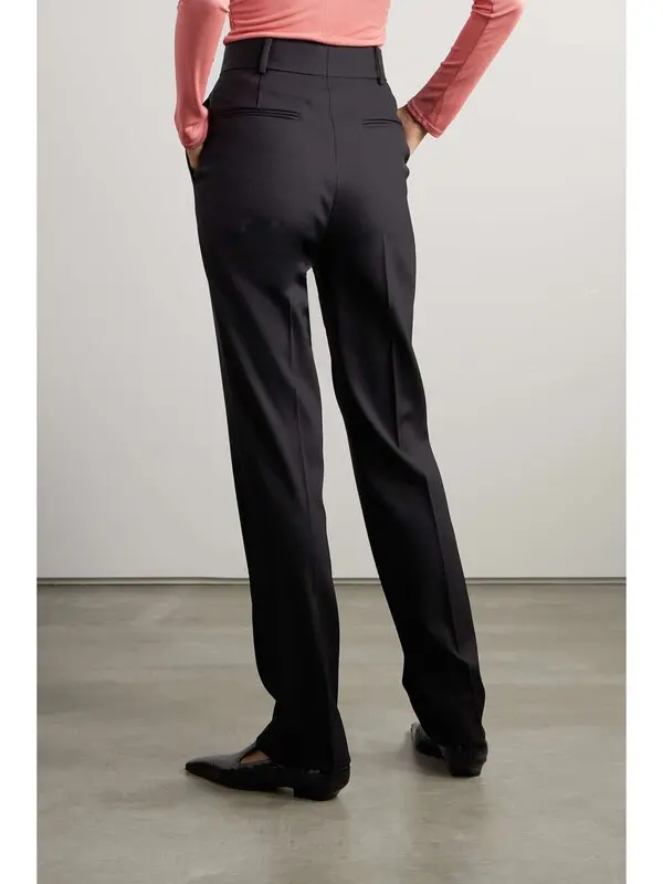 Another Tomorrow Net Sustain Stretch-wool Twill Straight-leg Trousers