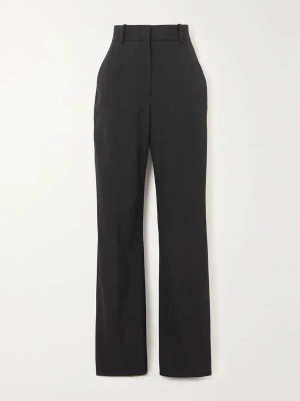 Another Tomorrow Net Sustain Stretch-wool Twill Straight-leg Trousers