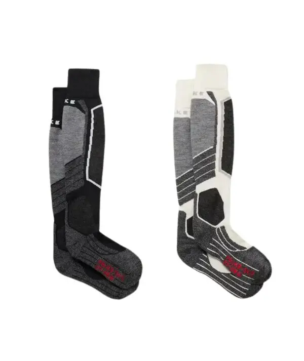 Falke Sk2 Jacquard-knit Ski Socks Set - Black