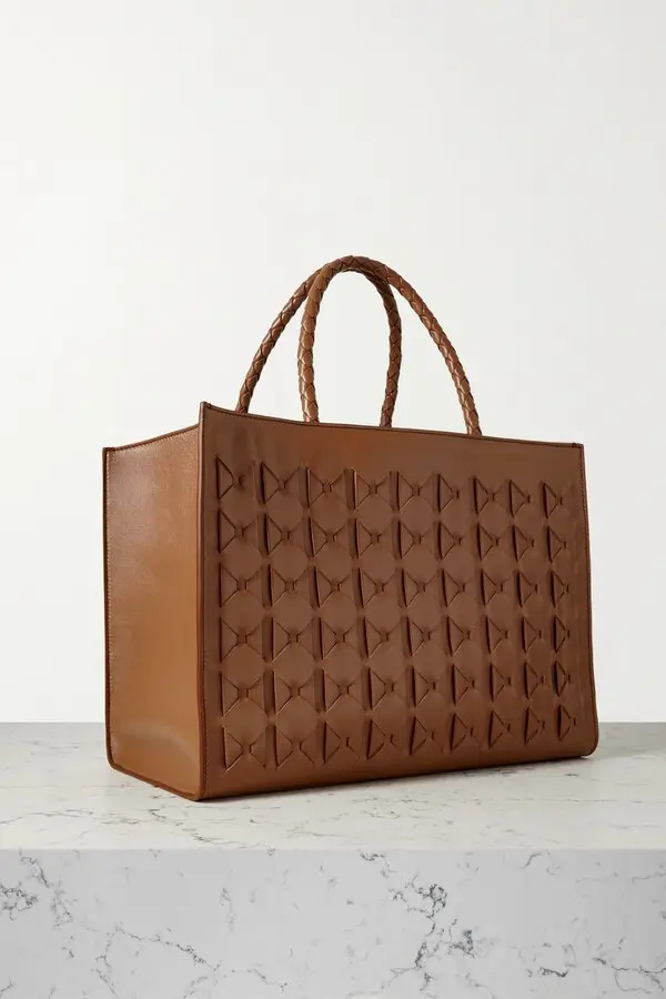 SERAPIAN 1928 Woven Leather Tote