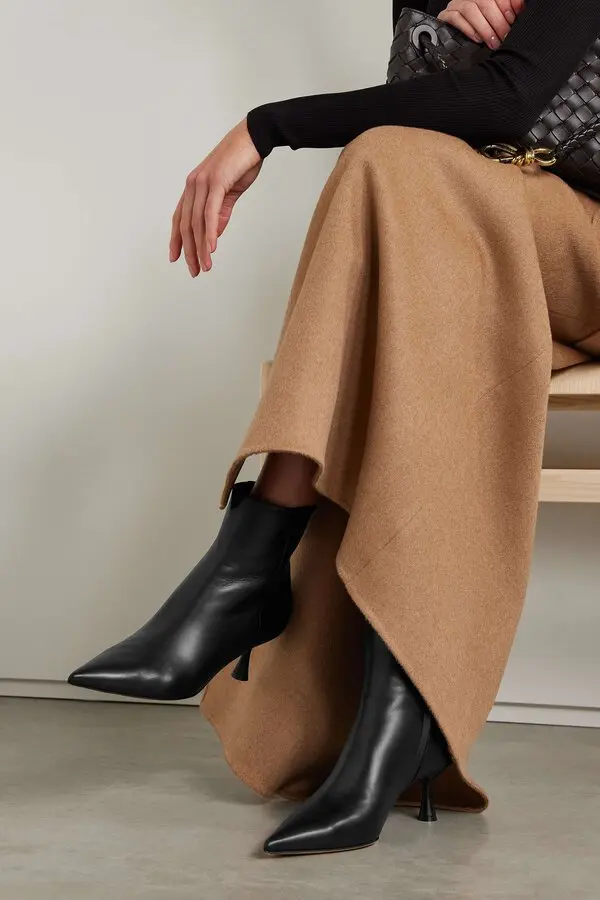 GIANVITO ROSSI Vitello Glove 55 Leather Ankle Boots