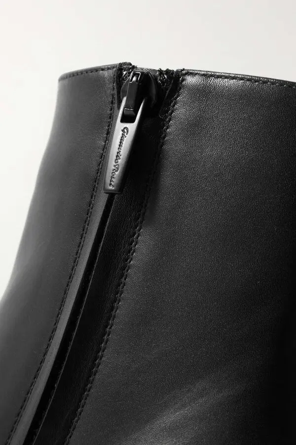GIANVITO ROSSI Vitello Glove 55 Leather Ankle Boots
