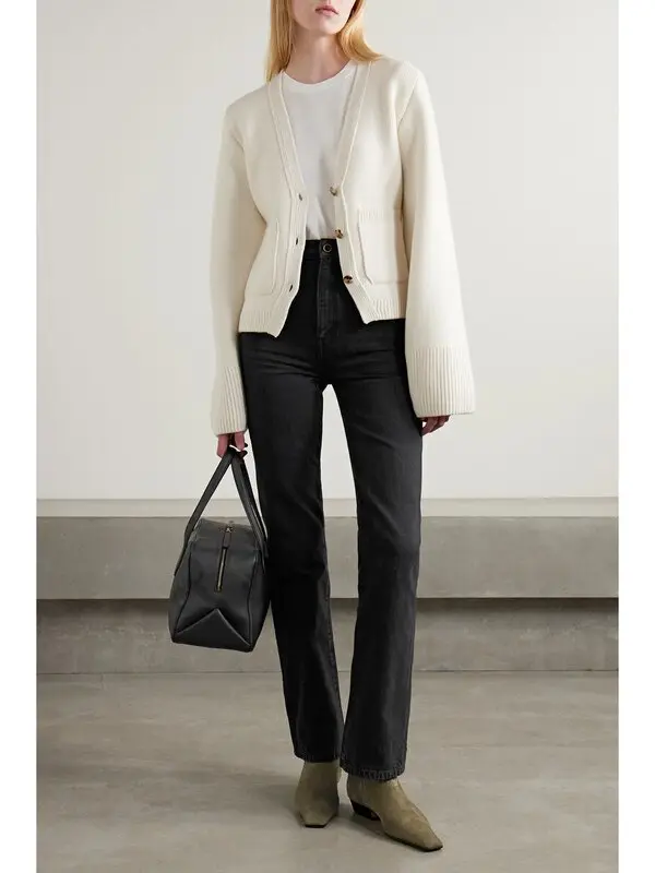 Khaite Danielle High-rise Slim-leg Jeans - Black