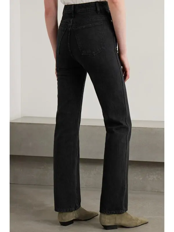 Khaite Danielle High-rise Slim-leg Jeans - Black
