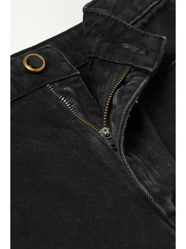 Khaite Danielle High-rise Slim-leg Jeans - Black