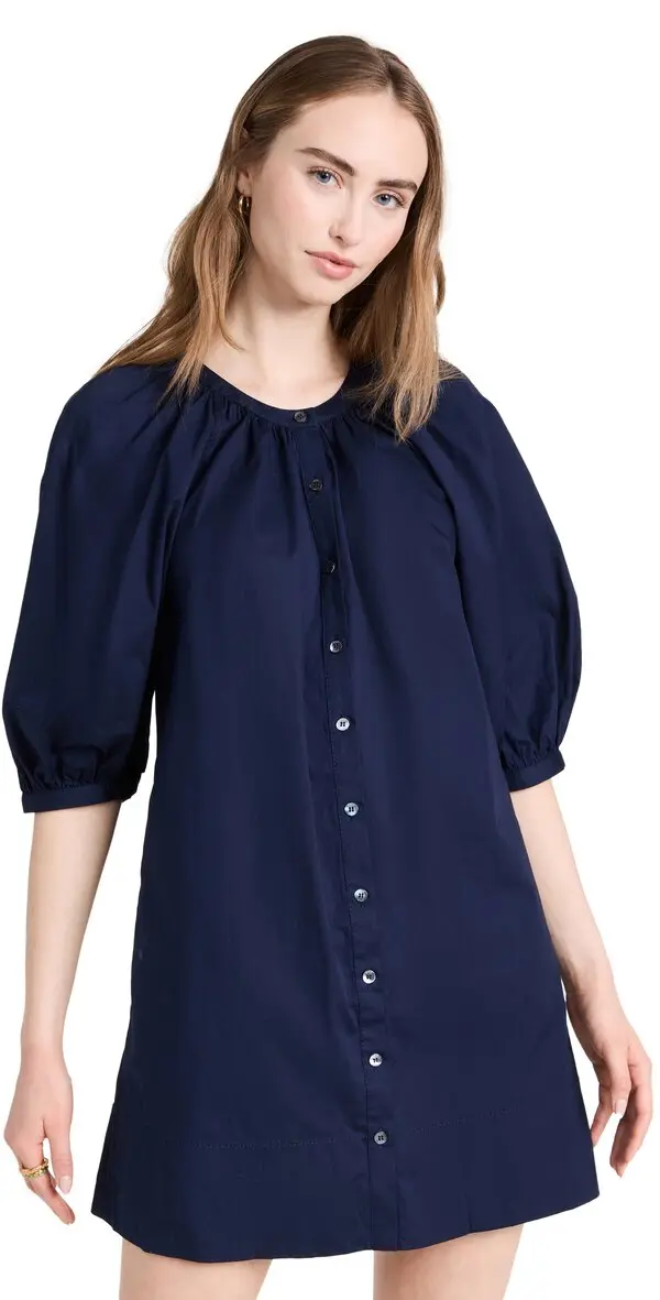 Staud Mini Vincent Dress - Navy