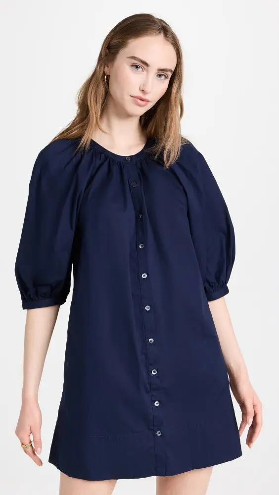 Staud Mini Vincent Dress - Navy