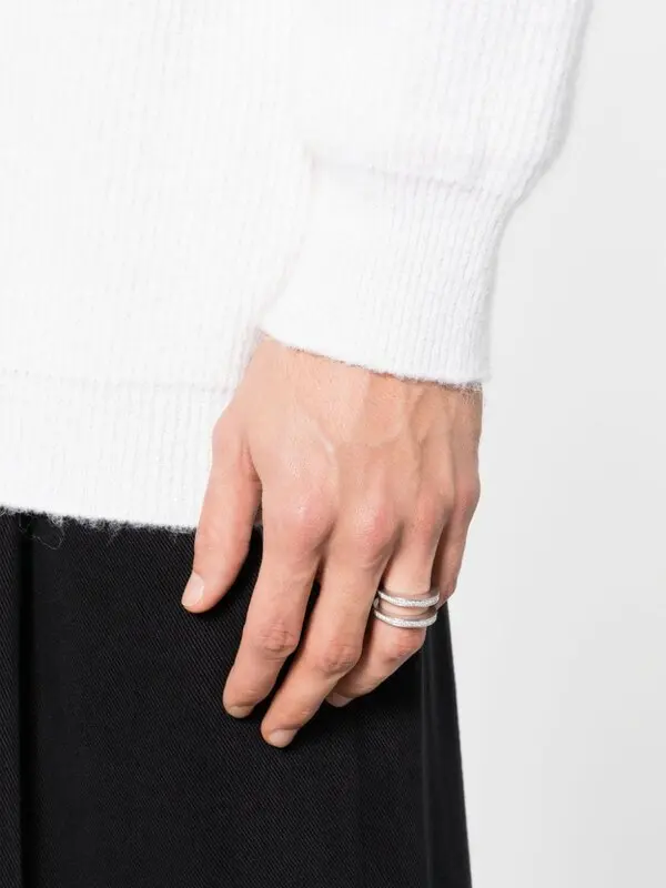 Tom Wood Vault Double Zirconia Ring