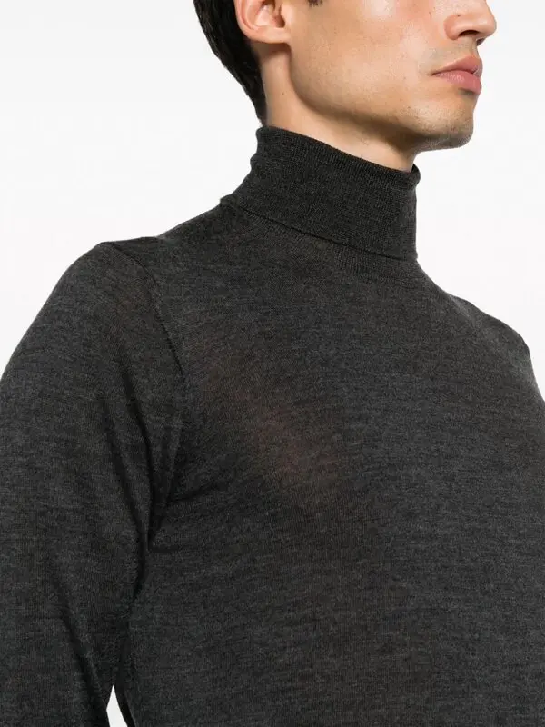 Tagliatore Roll-neck Jumper - Grey