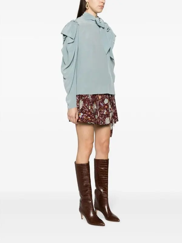 Ulla Johnson Gathered Tie-neck Blouse