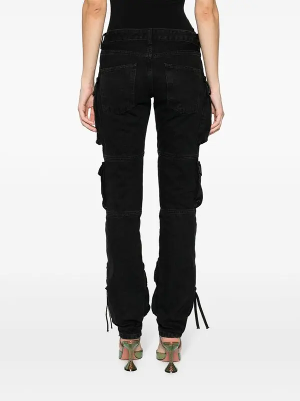 Attico Essie Cargo Jeans - Black