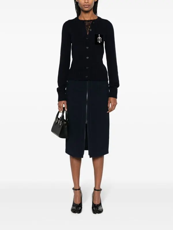 N°21 Zip-up Midi Pencil Skirt