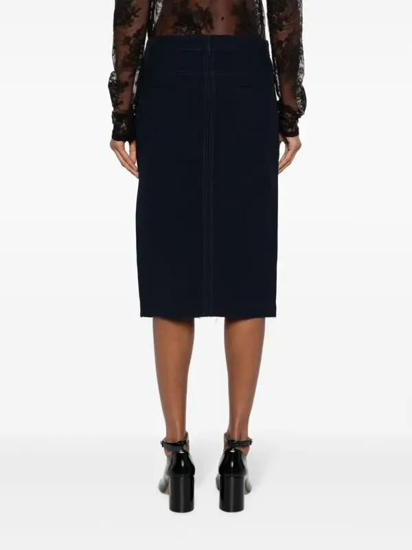N°21 Zip-up Midi Pencil Skirt