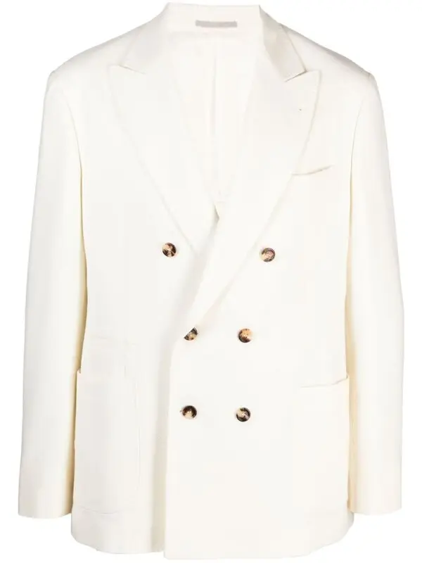 Brunello Cucinelli Peak-lapel Double-breasted Blazer