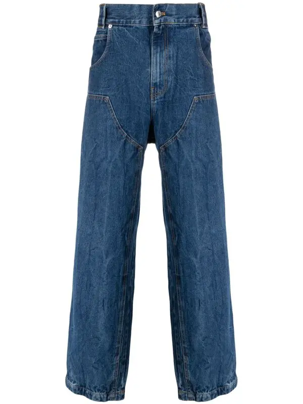 PAURA High-rise Wide-leg Jeans