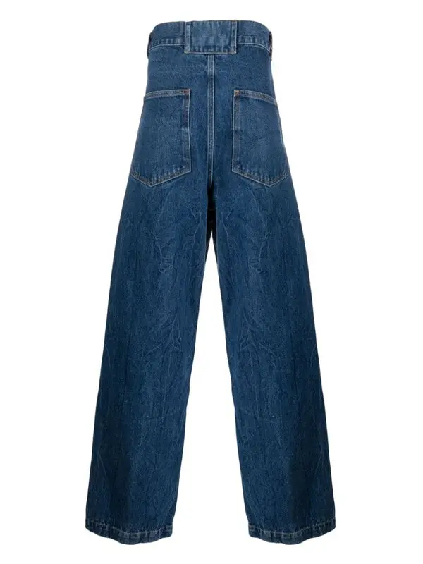 PAURA High-rise Wide-leg Jeans