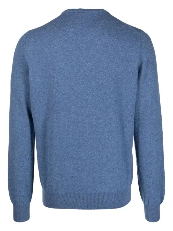 BARBA NAPOLI Fine-knit Cashmere Jumper - Blue