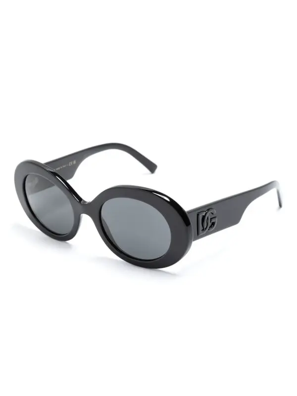 Dolce & Gabbana Logo Oval-frame Sunglasses