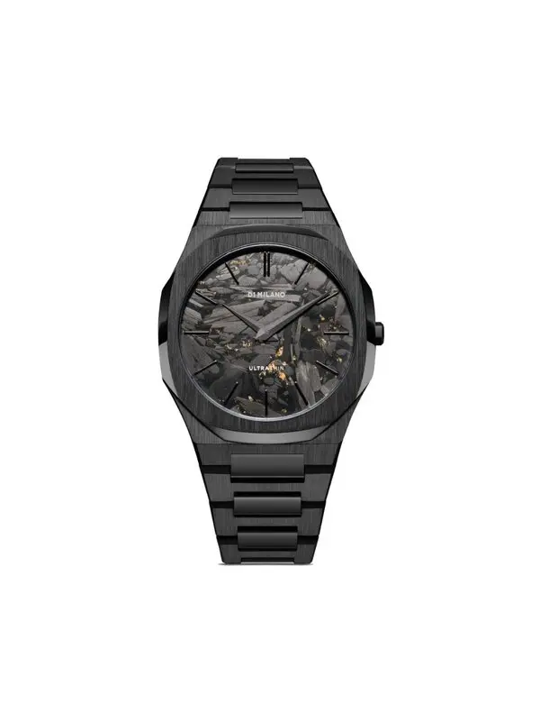 D1 MILANO Ultra Thin 40mm Watch - Black