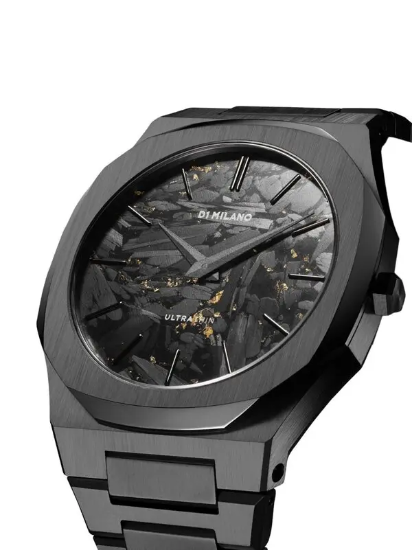 D1 MILANO Ultra Thin 40mm Watch - Black