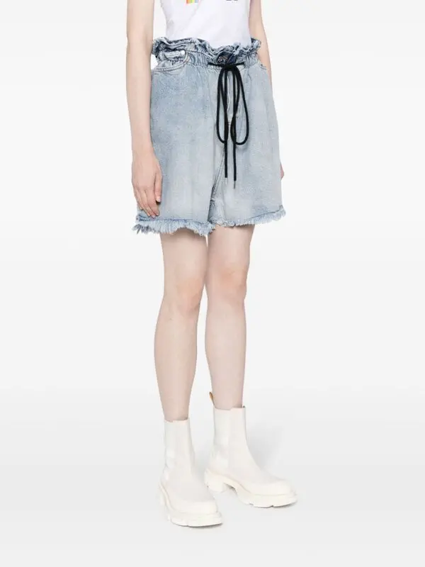Natasha Zinko Drawstring Denim Shorts