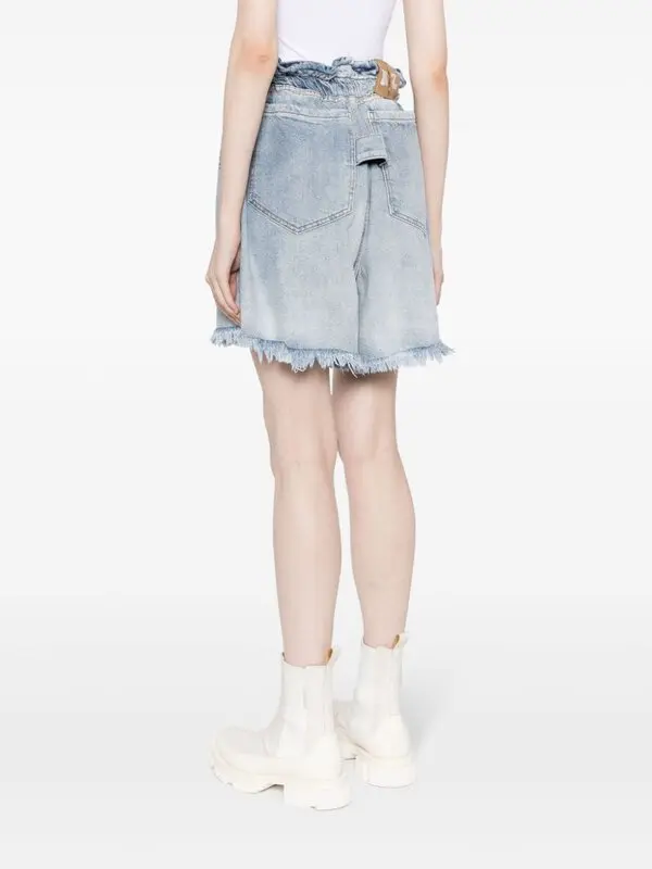 Natasha Zinko Drawstring Denim Shorts
