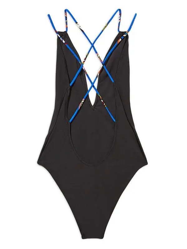 Emilio Pucci Printed Straps Swimsuit