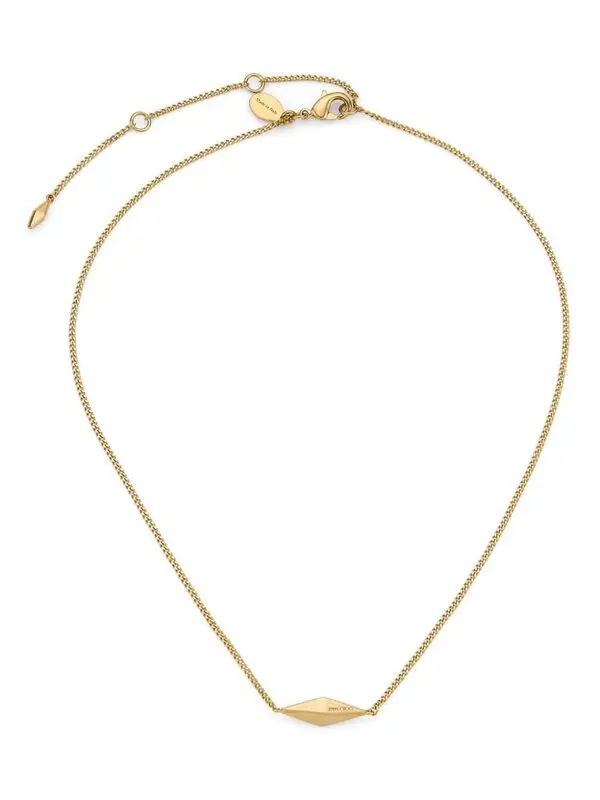 JIMMY CHOO Diamond Fine Chain Necklace - Gold