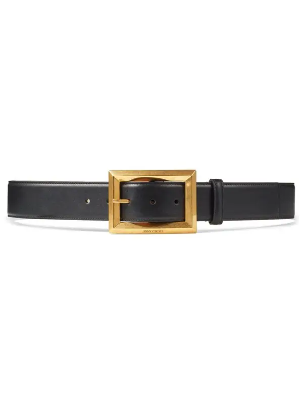 JIMMY CHOO Arlie Leather Belt - Black