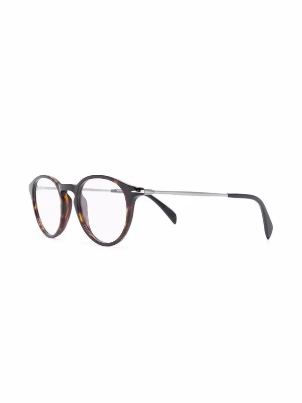 DB EYEWEAR BY DAVID BECKHAM Tortoiseshell Round-frame Glasses
