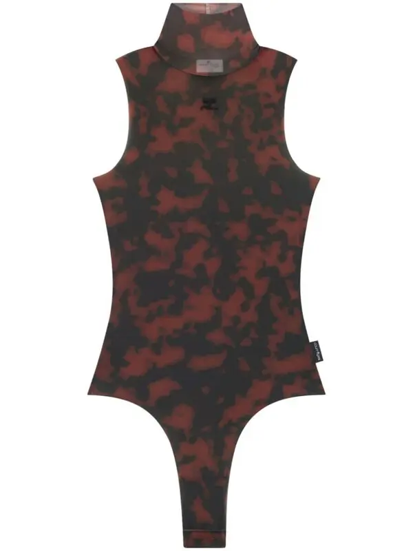 COURREGES Tortoise High Neck Bodysuit