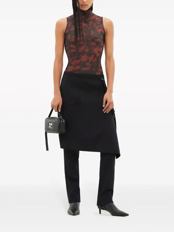 COURREGES Tortoise High Neck Bodysuit