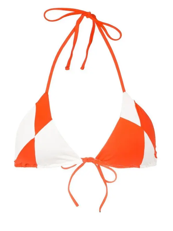 CLUBE BOSSA Delaun Triangle Bikini Top - Orange