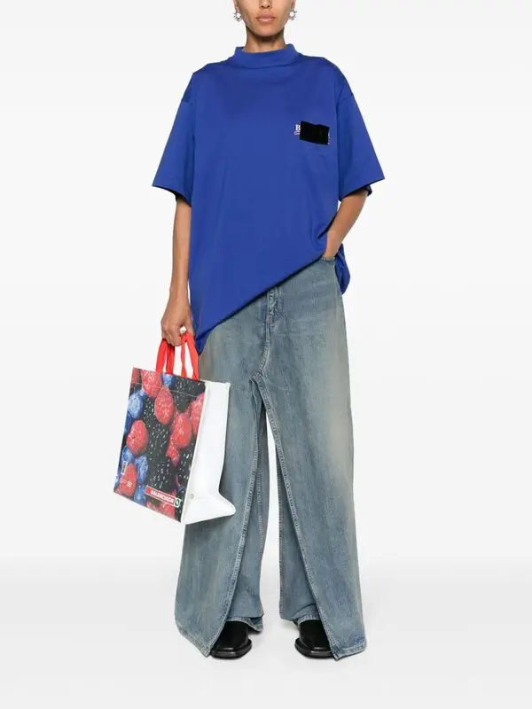 Balenciaga Political Campaign Print T-shirt - Blue