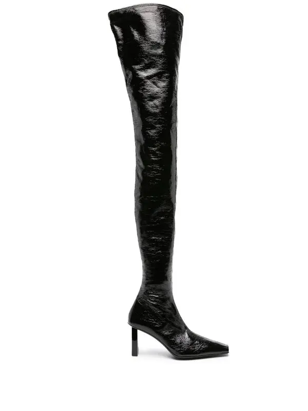 COURREGES 85mm High-shine Thigh-length Boots