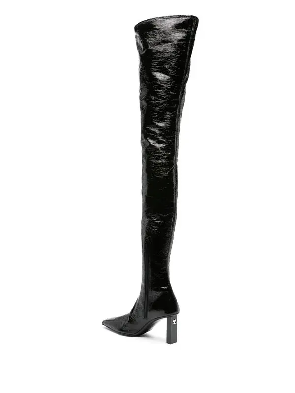 COURREGES 85mm High-shine Thigh-length Boots