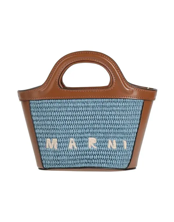 Marni Handbag In Cotton, Polyamide And Leather