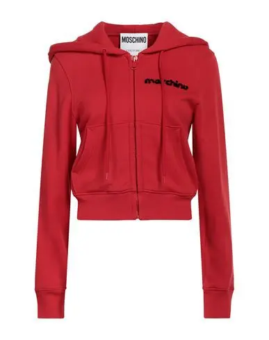 Moschino Cotton Sweatshirt With Logo - Red