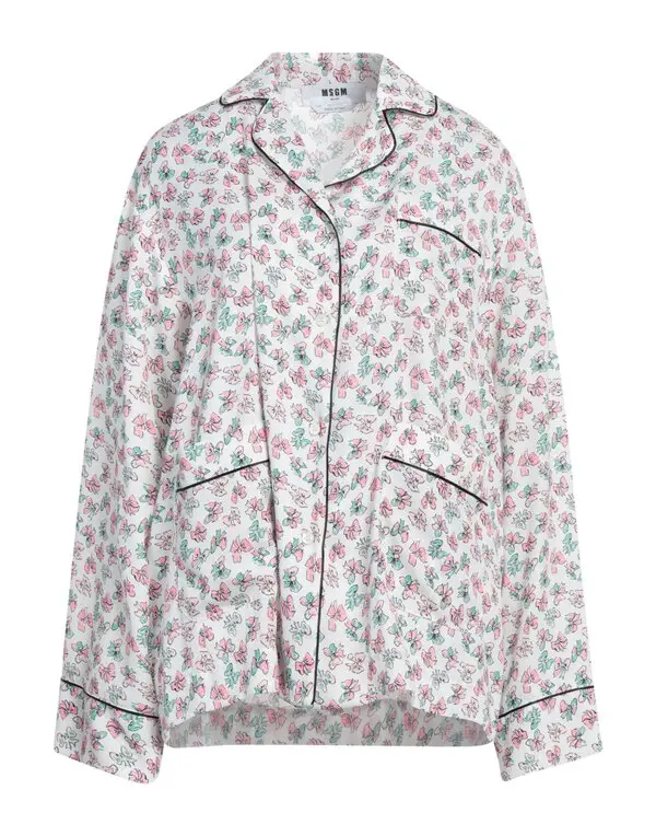 MSGM Satin Shirt - White