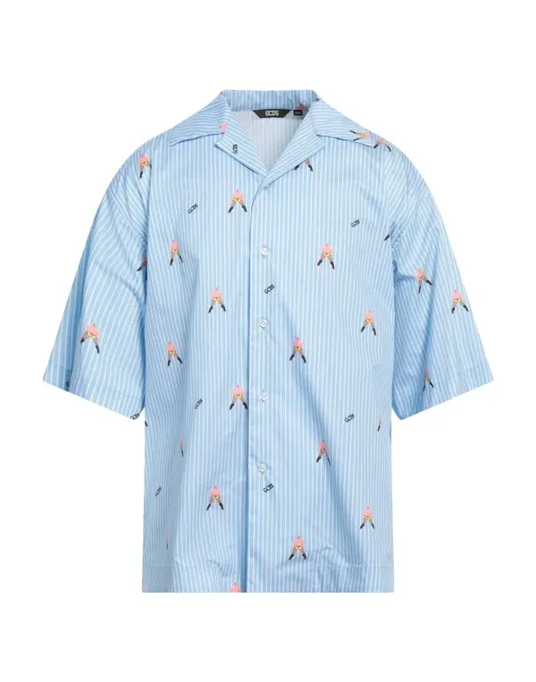 Gcds Shirt Size Cotton - Blue