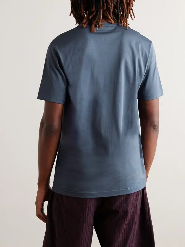 Sunspel Slim-fit Cotton-jersey T-shirt - Blue
