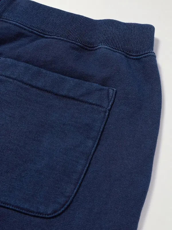 Blue Blue Japan Tapered Indigo-dyed Cotton-jersey Sweatpants