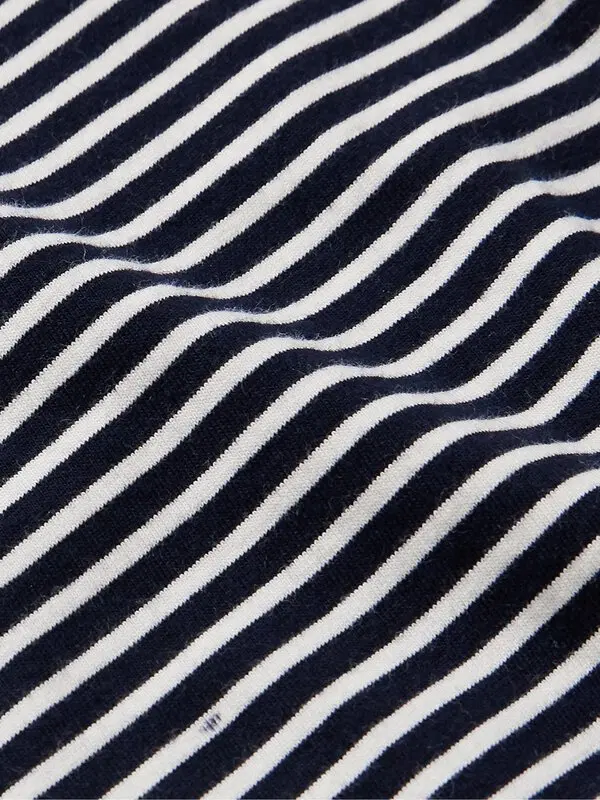 Mr P. Striped Cotton-jersey T-shirt