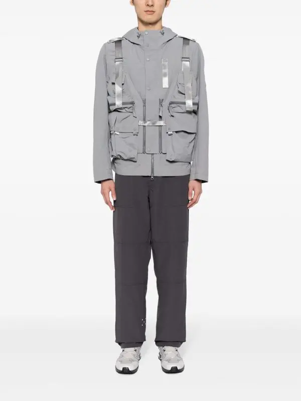 SPOONYARD Detachable-panel Hooded Jacket - Grey